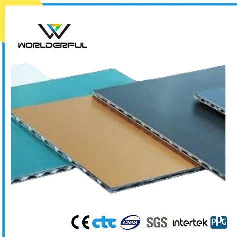 Non Combustible Timber Look Fireproof Facade Sandwich Core Composite Panel Cladding Accp