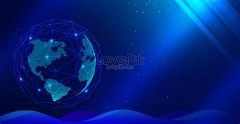 요약 보고서 푸른 기술 세계 포스터 배경 사진 및 창의적인 일러스트 무료 다운로드 Lovepik