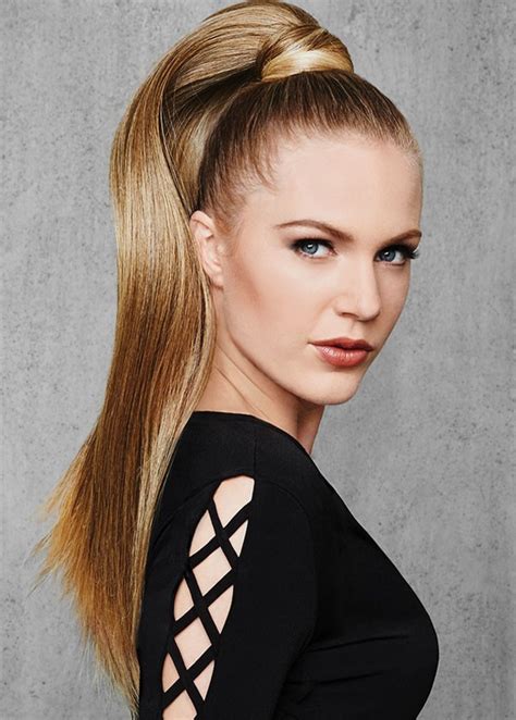 24 Inch Straight Wrap Around Ponytail Hair Piece Heat Friendly