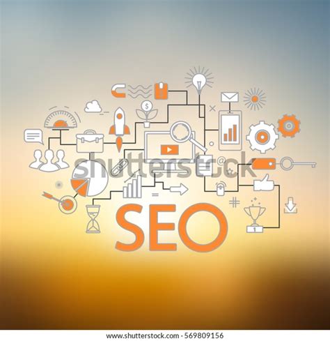 Concept Seo Technology Web Traffic Optimization Stock Vector Royalty Free 569809156