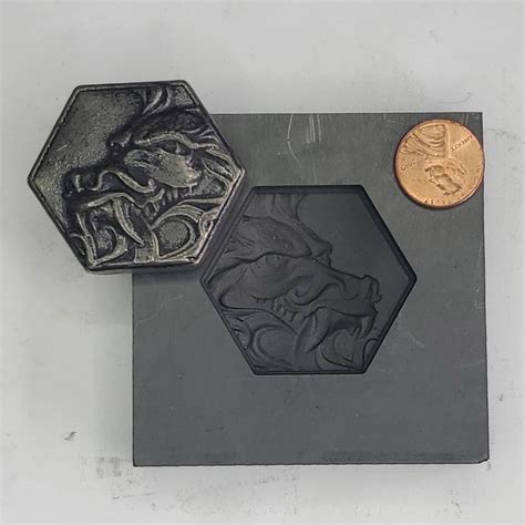 3d Graphite Mold Hex Dragon Etsy