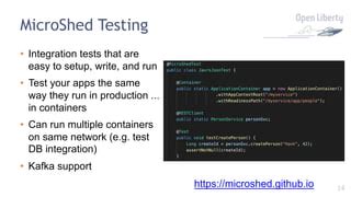 Developing Java Microservices Fast With Open Liberty PDF