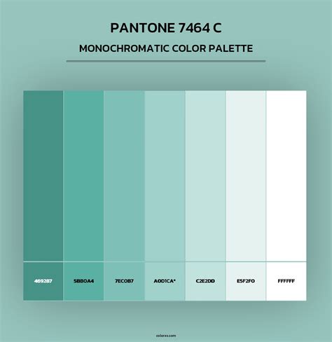 Pantone 7464 C Color Palettes
