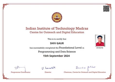 Shiv Gaur On Linkedin Datascience Iitmadras Continuingeducation