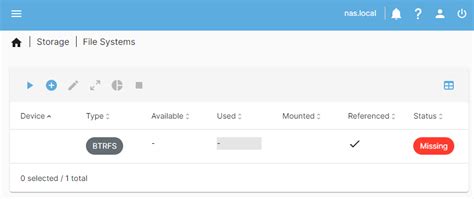 Btrfs Filesystem Is Missing Raid Openmediavault