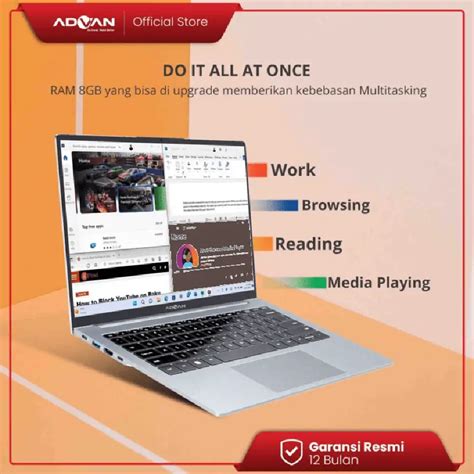 ADOLO Laptop ADVAN WORKPRO Intel Core I5 1035G7 8GB 256GB