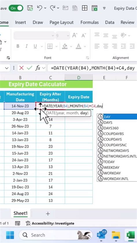 Video Thumbnail Expiry Date Calculator In Excel Excelformula Pk An