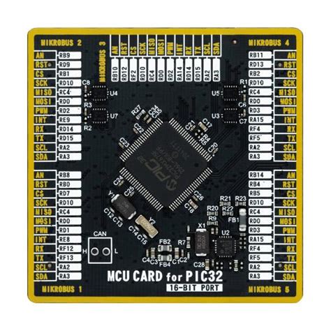 mikroe 4567 mikroelektronika add on board 32 bit pic32 mcu card