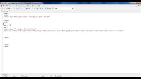 Jquery Facebook Styled Status Update Part 1 Youtube