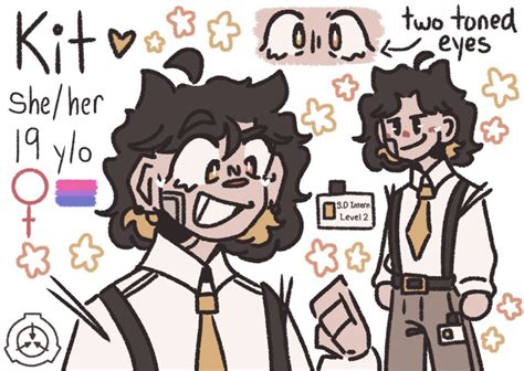 Scp Kit Sketch Book Character Design Cartoon As Anime