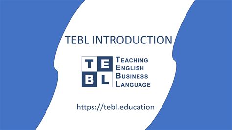 Tebl Education Teaching English As A Business Language