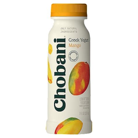 Chobani Mango Low Fat Greek Yogurt Drink 7 Fl Oz