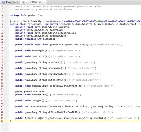 Decompiling Scala Gamlor