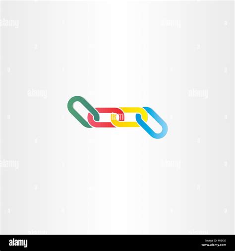 Colorful Chain Link Symbol Design Stock Vector Image And Art Alamy
