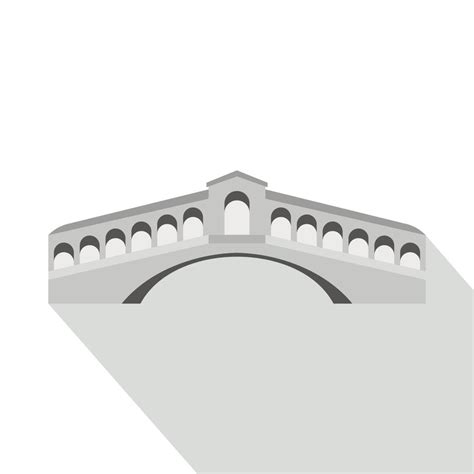 Puente De Rialto Icono De Venecia Estilo Plano 14671589 Vector En