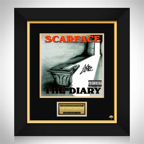 Scarface The Diary Lp Cover Limited Signature Edition Custom Frame