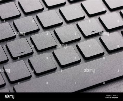 Blank Keys On Computer Keyboard Close Up Without Letters And Signs Stock Photo Alamy