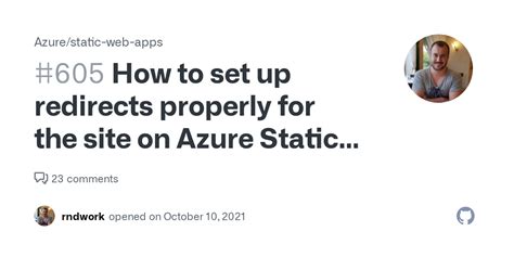 how to set up redirects properly for the site on azure static webapp