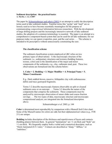 Sediment Classification Basics