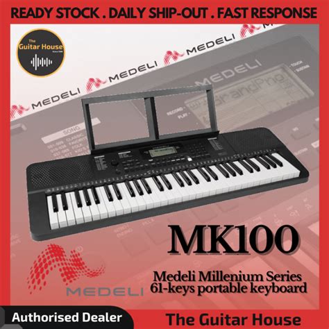 Medeli Mk100 Millenium Series 61 Keys Portable Keyboard Lazada