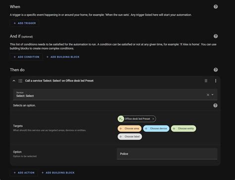 Wled Preset Effects In Home Assistant Automations 2024 5 Third Party Integrations Home