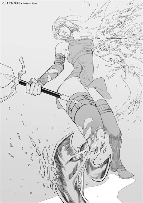 Clare By Dark On Deviantart Claymore Interesting Drawings Clare Claymore