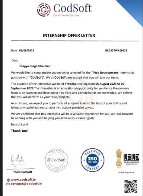 Pragya Singh Chauhan On Linkedin Internship Codsoft Web Java Programminglanguage Programming