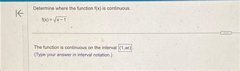 solved determine where the function f x ﻿is