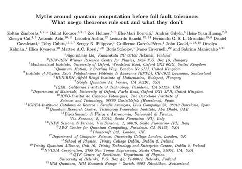 In The Past Few Weeks We Have Gone Through All Findings From Our Paper ”myths Around Quantum