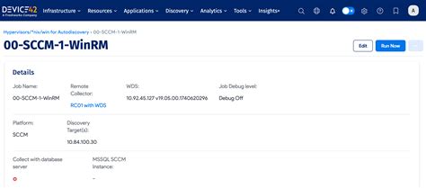 SCCM Discovery Device42