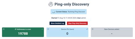Ping Only Discovery Statseeker Documentation
