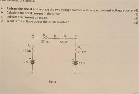 solved figure 3 a redraw the circuit and replace the two