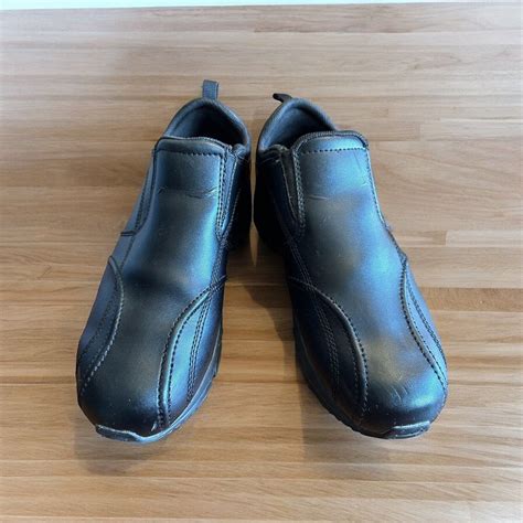 Dickies Dickies Shoes Mens Sz 8 Black Leather Slip On Work Sneakers