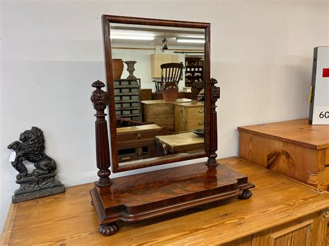 William Iv 1830 Mahogany Dressing Table Toilet Mirror Reserved