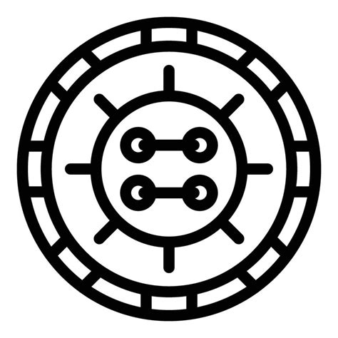 Needlecraft Button Icon Outline Vector Sewing Activity 42524182 Vector