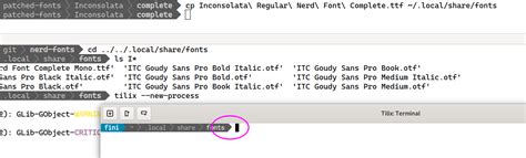 Inconsolata Powerline Characters Don T Line Up Correctly Issue 992 Ryanoasis Nerd Fonts