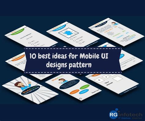 10 Best Ideas For Mobile Ui Designs Pattern Rg Infotech Web Development