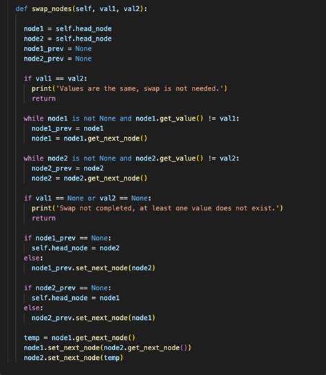 Walkthrough Swapping Nodes In A Python Linked List By Dylan Matthews Medium