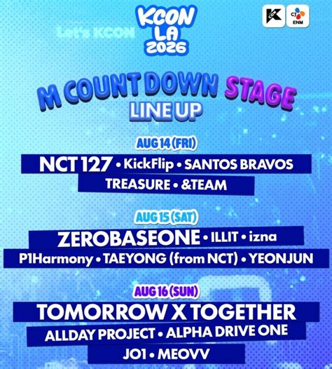 Lineup Kcon La 2026 Umumkan Ada Nct 127 Txt Hingga Zerobaseone