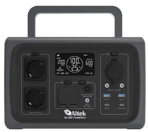 ᐉ Портативная зарядная станция Altek Al 600 Powerbox купить по цене 14 581 грн в Киеве и Львове