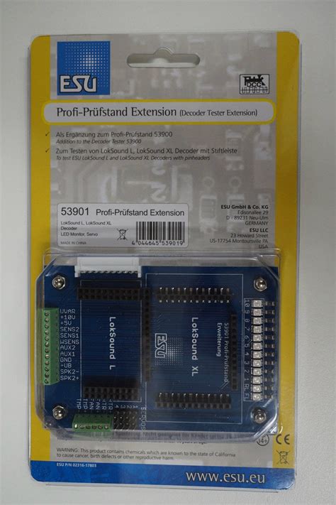 esu 53901 loksound extension board for decoder tester scale all 397