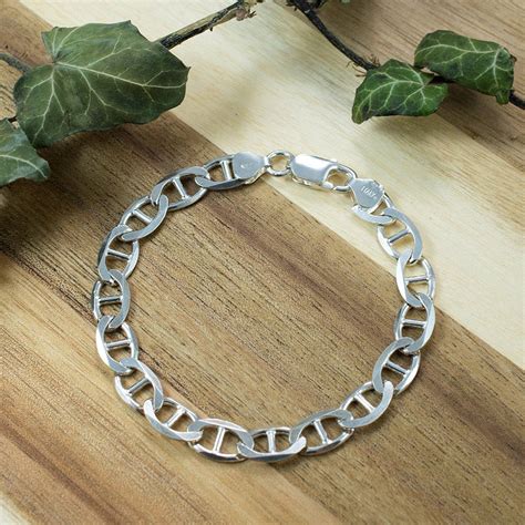 Sterling Silver Mariner Chain Flat Mariner Chain Solid Silver