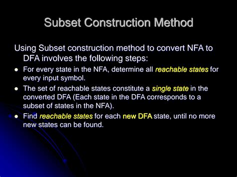 solution lecture 5 a conversion of nfa to dfa subset construction