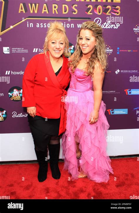 London Uk Jo Osmond And Mother Left At The Pantomime Awards 2023
