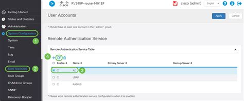 Remote Authentication And Login Guidance Using Active Directory And Rv34x Routers Cisco