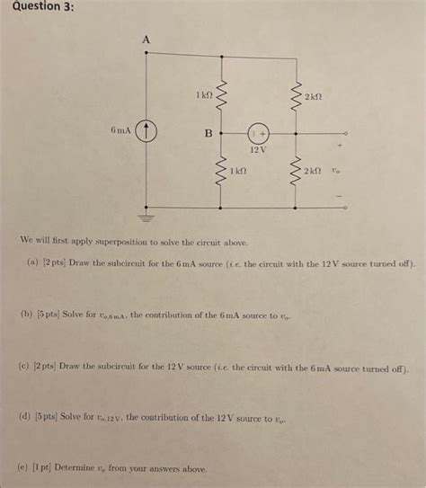 solved we will first apply superposition to solve the
