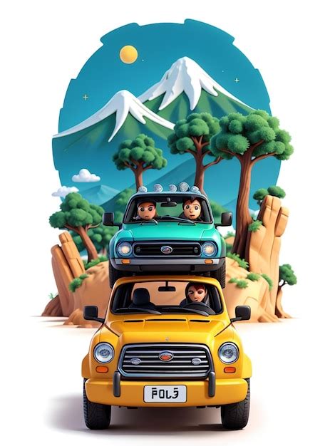 Premium Photo Adventure Car Logo