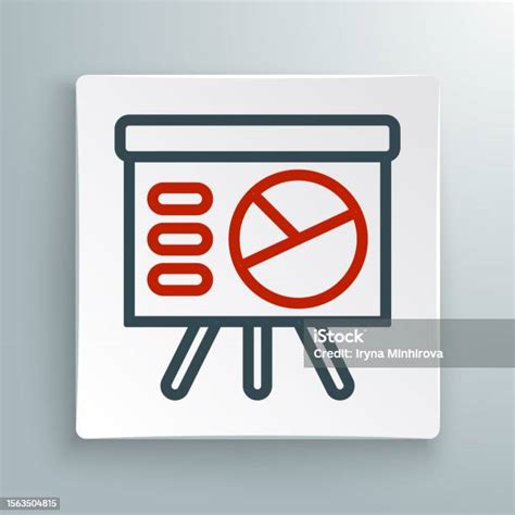 그래프 일정 차트 다이어그램 인포그래픽 흰색 배경에 격리된 원형 그래프 아이콘이 있는 라인 프리젠테이션 재무 비즈니스 보드