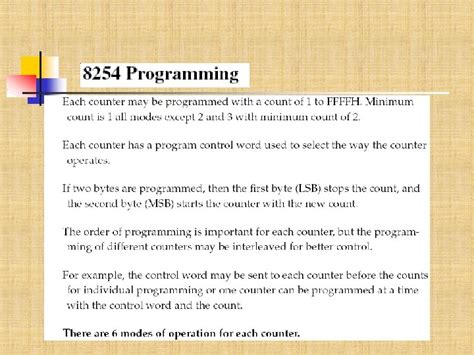 825354 Timer Section 5 1 825354 Timer Description