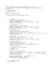 CalculationsV3 Java The Calculations Class Performs Addition